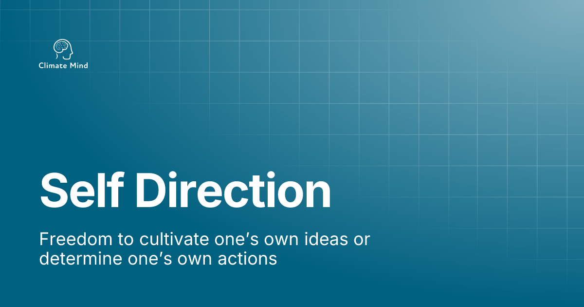 Self Direction | Climate Mind docs