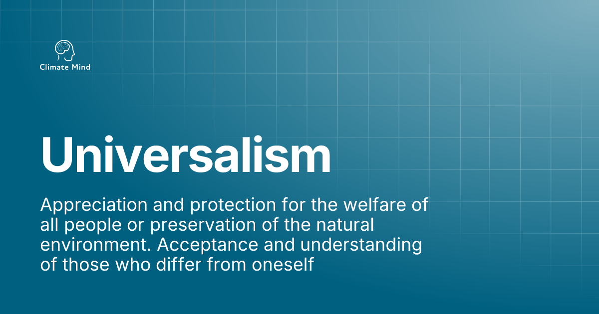 Universalism | Climate Mind docs