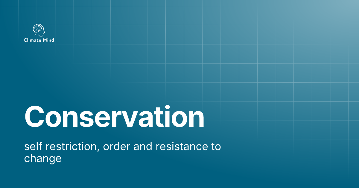 Conservation | Climate Mind docs